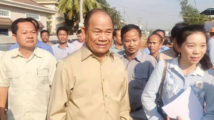 H.E Ouk Rabun Pays an Inspection Visit to the Construction of Steung ...