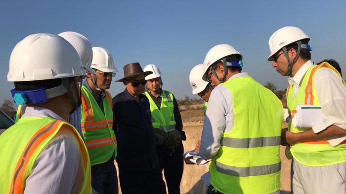 H.E Pich Veasna Pays an Inspection Visit to the Construction of Damnak OmPil Irriagation System ...